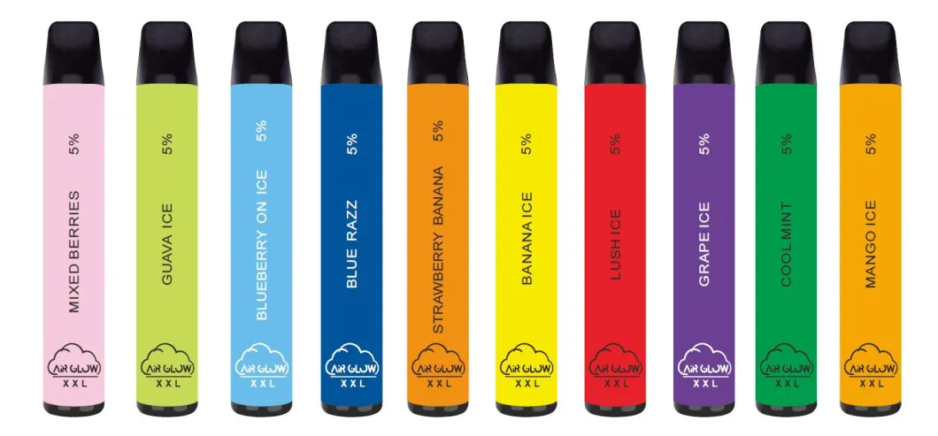 Air Glow Xxl Disposable Vapes E-cigarette 2000 Puffs, High Quality Air ...