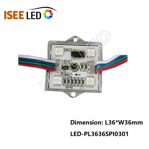 โมดูลไฟ Led รูปสี่เหลี่ยมผืนผ้า Spi Led Rgb คุณภาพสูง โมดูลไฟ Led รูป ...
