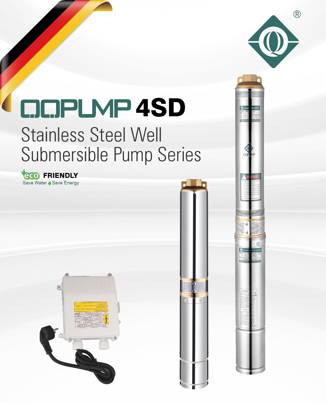 4 Inch 16m³/h Submersible Centrifugal Swimming Pool Water Pump Qq Pump ...