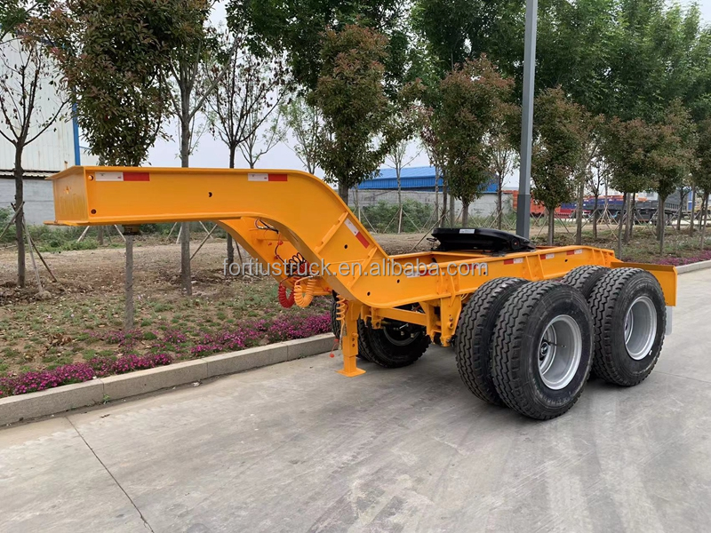 20ft 40ft Container Transport Semi Trailer: Flatbed/skeleton Double ...