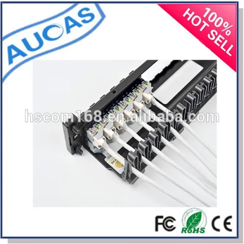 Utp Ftp Cat6 Rj45 24 Port Patch Panel / 110 Krone Dual Idc Cat5e Patch ...