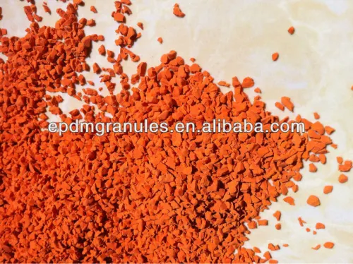 Orange Epdm Granules For Playgrounds, High Quality Orange Epdm Granules ...