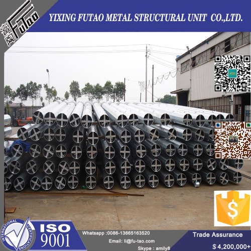 14m Octagonal Power Poles For Electric, High Quality 14m Octagonal ...