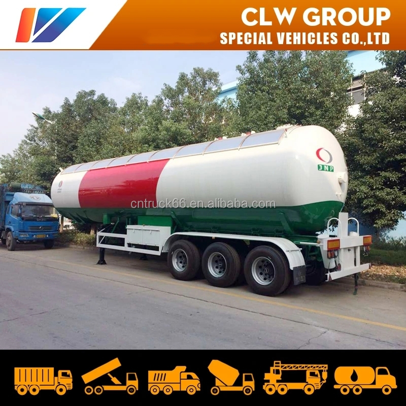 Large Lpg Bullet Tank Trailer Haulage 30tons Propane Gas Tanker Truck ...