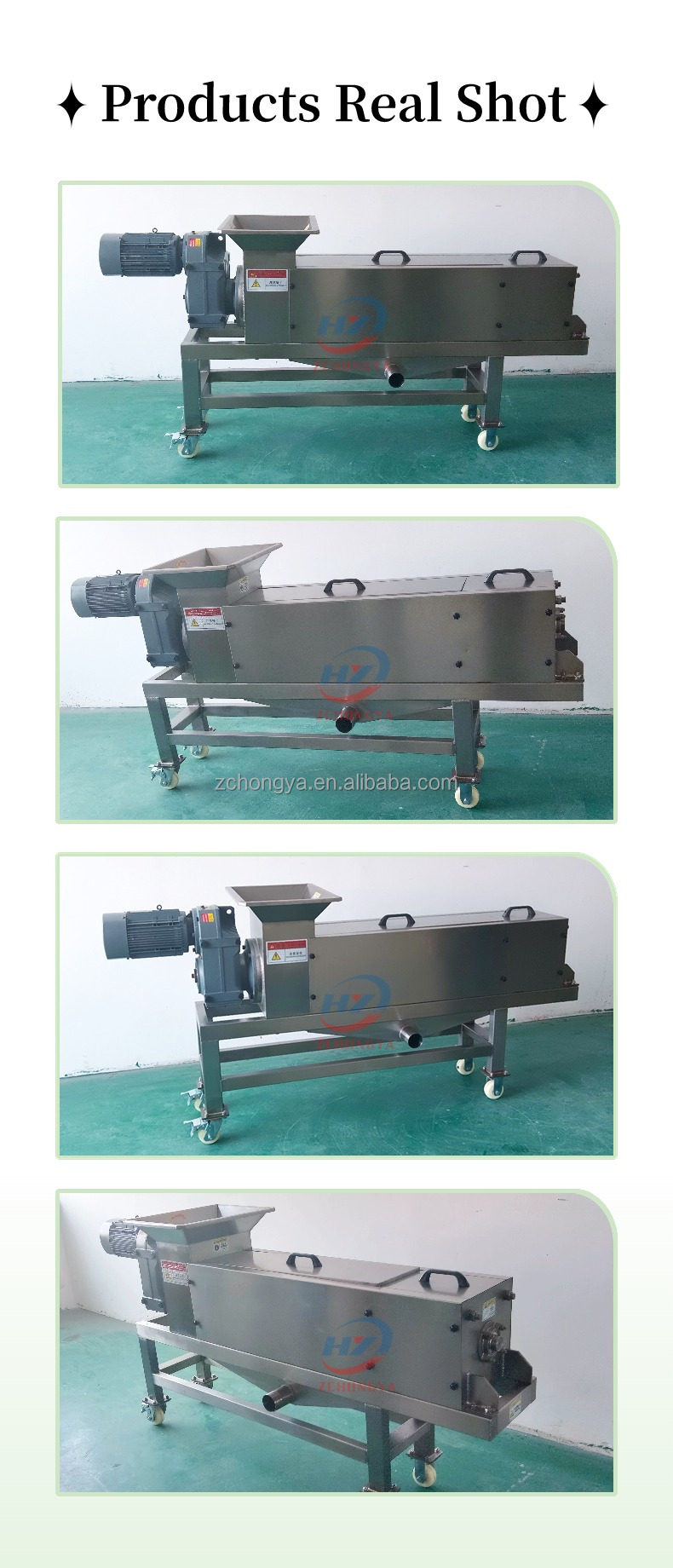 High Efficiency Fruit Squeezing And Cassava Dregs Screw Press ...