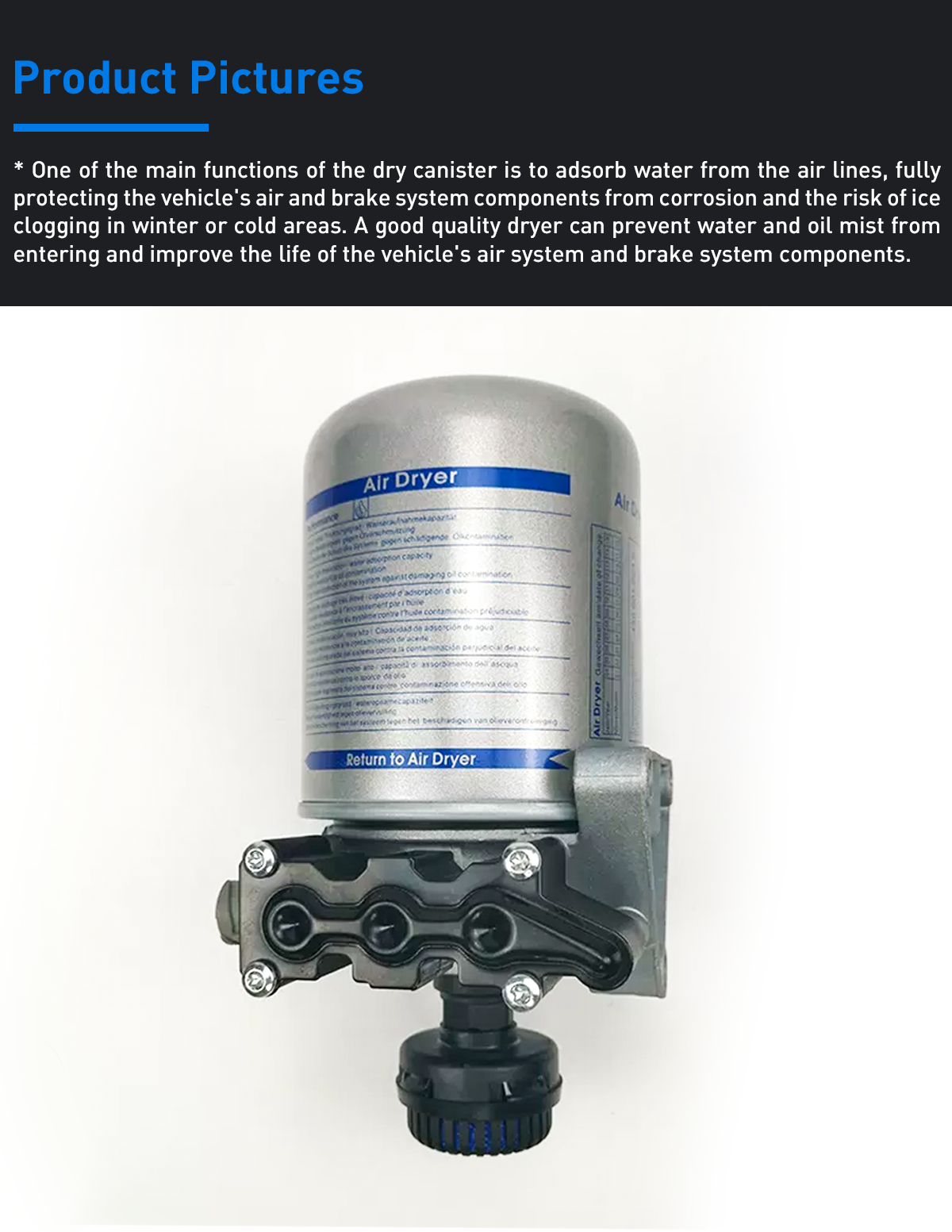 Sc Truck Air Dryer 4324100830 1505965 1441751 1517979 1532140 1369760 ...