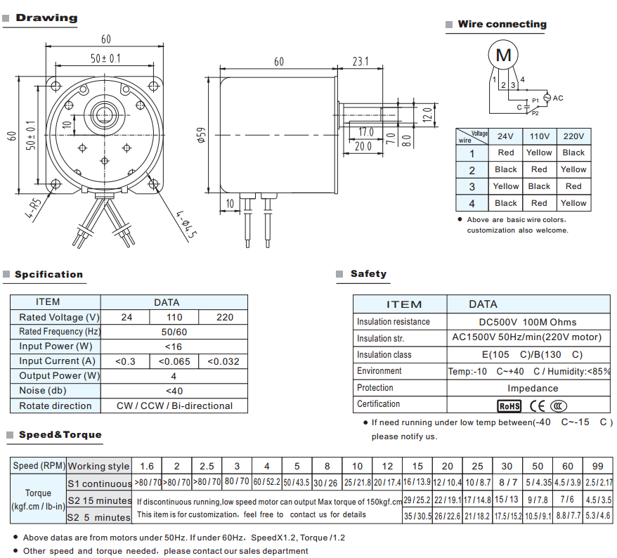 Ac Synchronous Motor Valve Actuator With Rpm Options: 2rpm To 60rpm ...