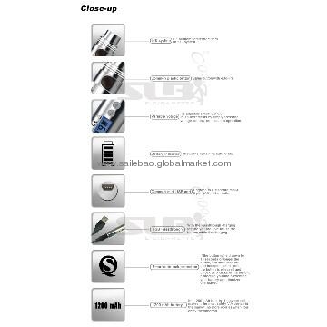 Slb Patent Products Ego-v V2 Mega 1200mah Variable Voltage Battery ...