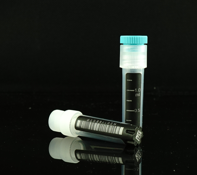 1.8ml Cryogenic Vials With Barcode and 2D Matrix China Manufacturer