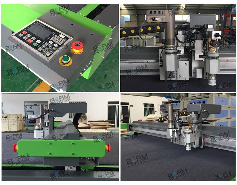 Digital Table Oscillating Knife Shearing Machine For Leather Cutting ...