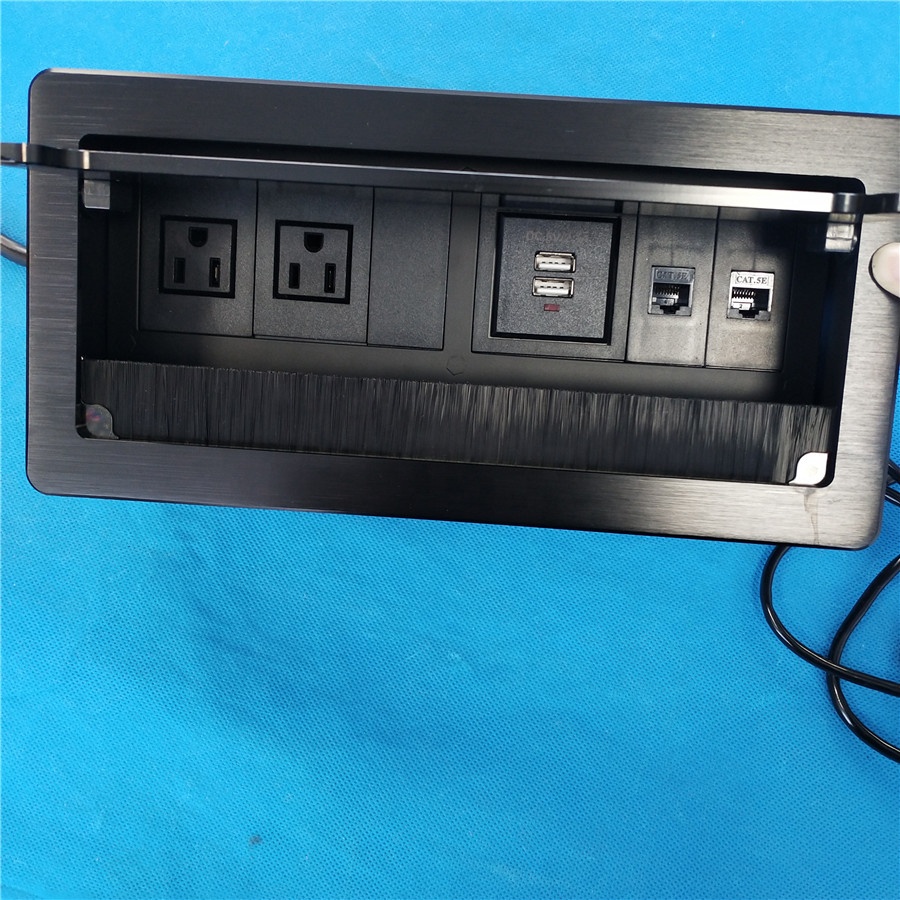 Us Power Outlet Clamshell Flip Up Cover For Office Desk, High Quality ...