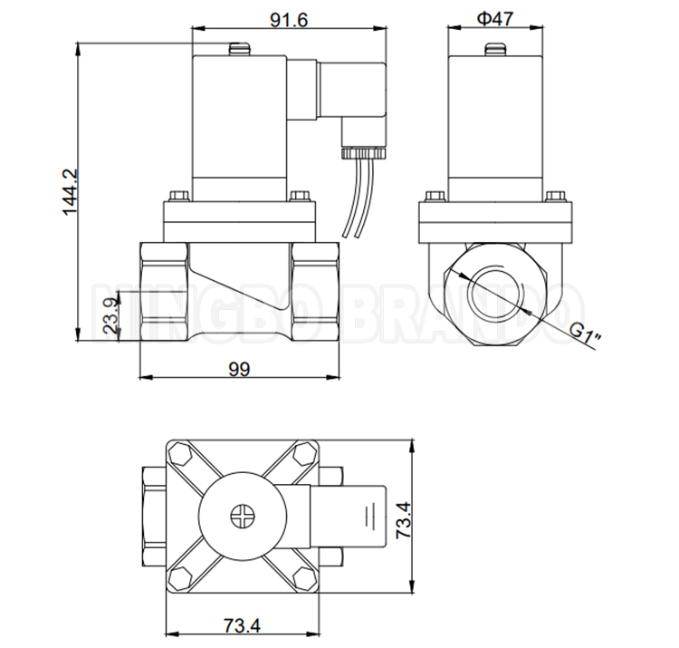 1'' Anti Corrosion Resistant CPVC Solenoid Valve For Corrosive Liquid China Manufacturers ...
