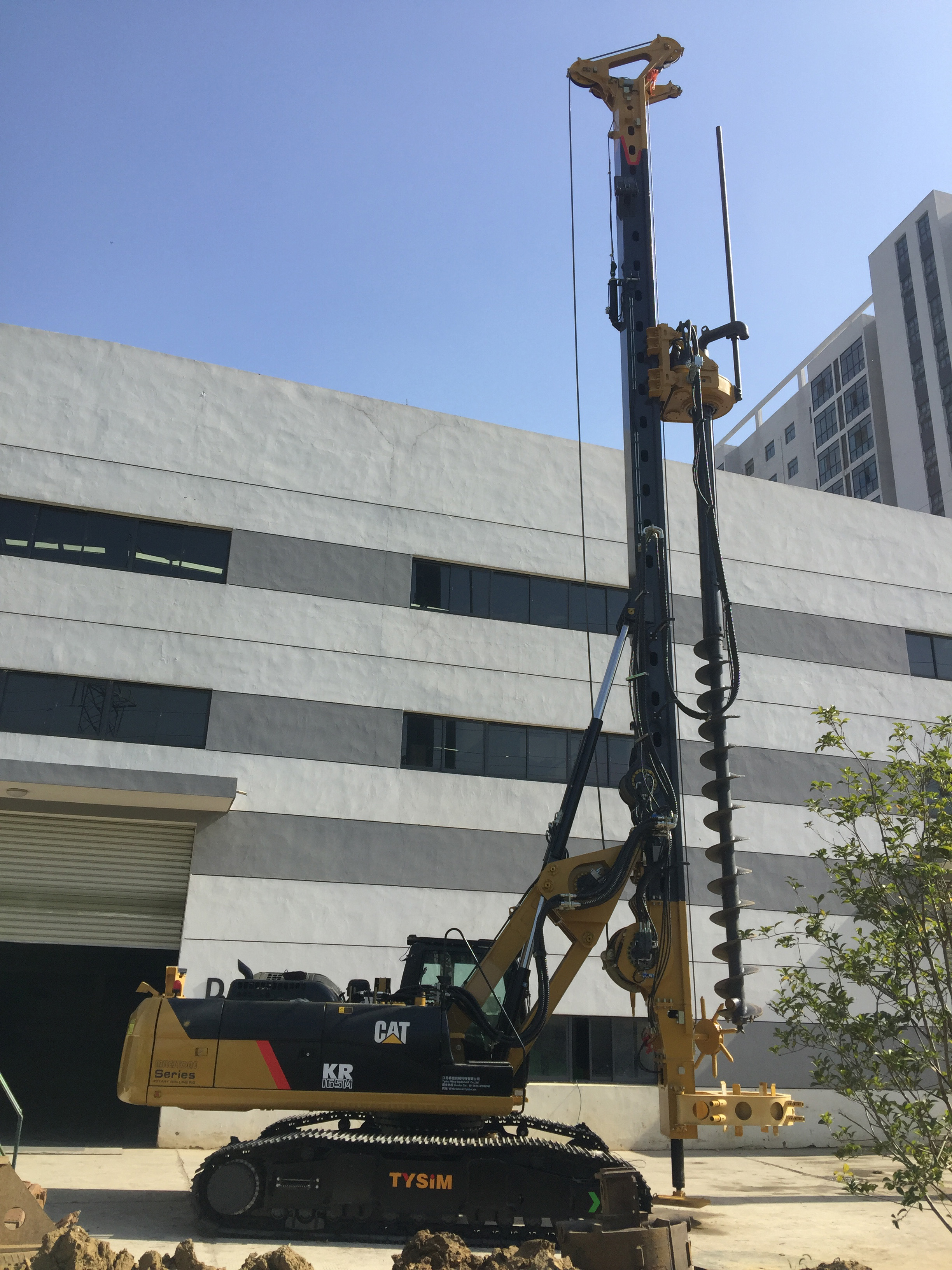 220kn Torque Cfa Rotary Drilling Rig With 20m Drilling Depth, High ...