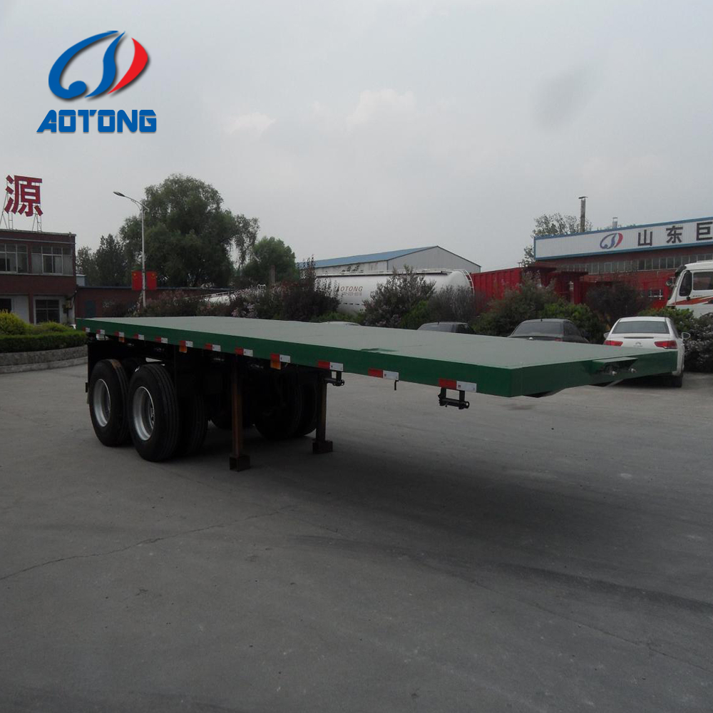 20 Feet Flatbed Semi Trailer Truck, High Quality 20 Feet Flatbed Semi ...