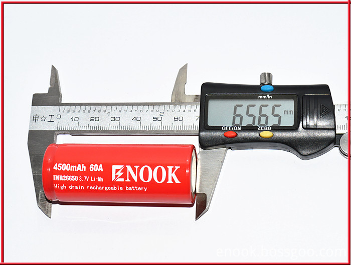 Enook 26650 충전식 3.7 V 리튬 전지 4500mah, Bossgoo.com의 고품질 Enook 26650 충전식 3 ...