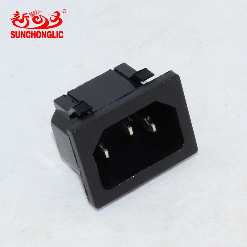 Sunchonglic 3 Pin Socket Iron Sheet Power Socket 10a 250v Black ...