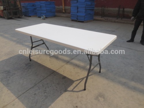 White Plastic Rectangular Outdoor Folding Table, High Quality White ...