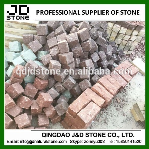 Red Sandstone Cobblestone/ Sandstone Bricks For Paving, High Quality ...