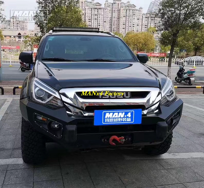 Isuzu Mu-x를위한 Heavy Duty Mux Bull Bar Steel Front 범퍼 (2017-2021 ...