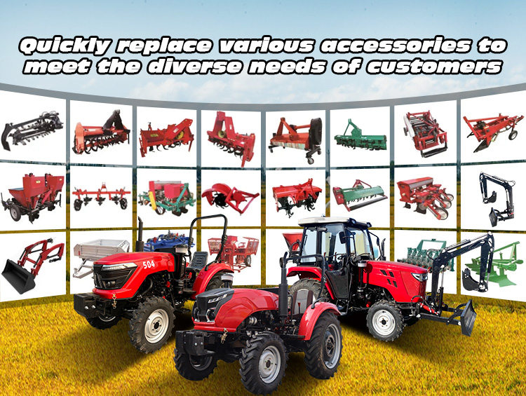 4wd Mini Tractors: Agricultural Farmer Micro Tractors (25-60 Hp), High ...
