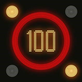 Outdoor Digital Traffic Screen: Speed Limit Sign And Radar Traffic ...