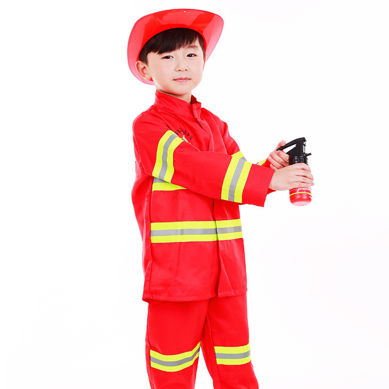 Fireman Sam Suit For Boy Kids Cosplay Costumes Toy Firefighter Funny ...