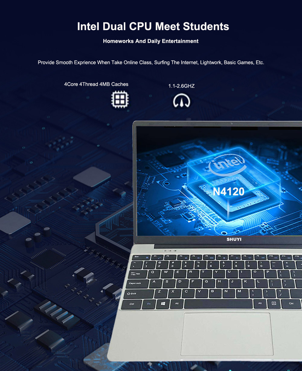 Intel Celeron 256gb Windows 10 แล็ปท็อป 14 นิ้ว คุณภาพสูง Intel Celeron ...