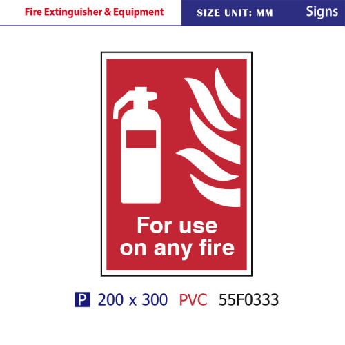 Fire Extinguisher Safety Sign Plastic And Aluminum Are Supplied Aaa ...