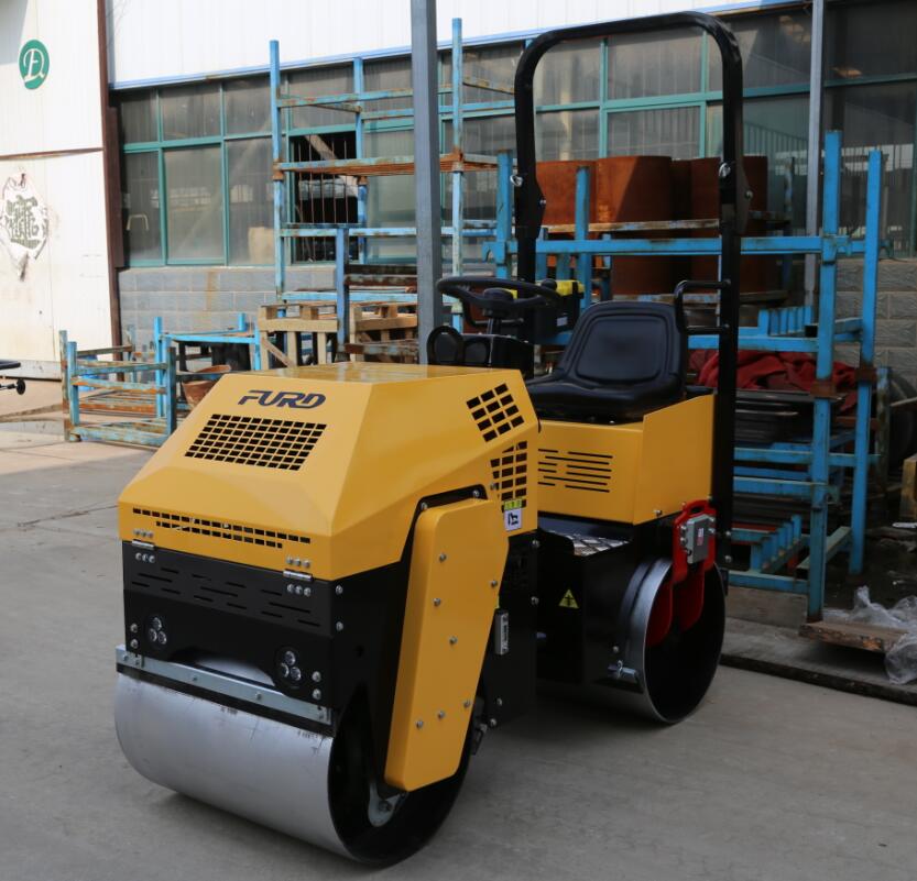 Compaction Equipment 1 Ton Double Drum Vibratory Roller, High Quality ...