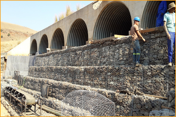 Desain Dinding Gabion, Sistem Dinding Penahan Gabion, kualitas tinggi ...