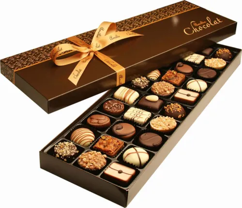 Luxury Rigid Cardboard Chocolate Gift Box With Divider, High Quality ...