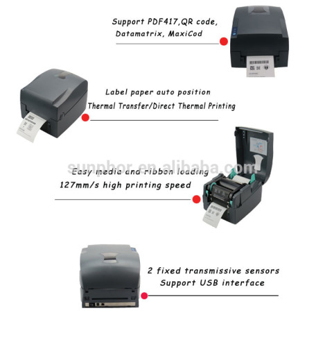 Transfer Thermal Barcode Label Printer, High Quality Transfer Thermal ...