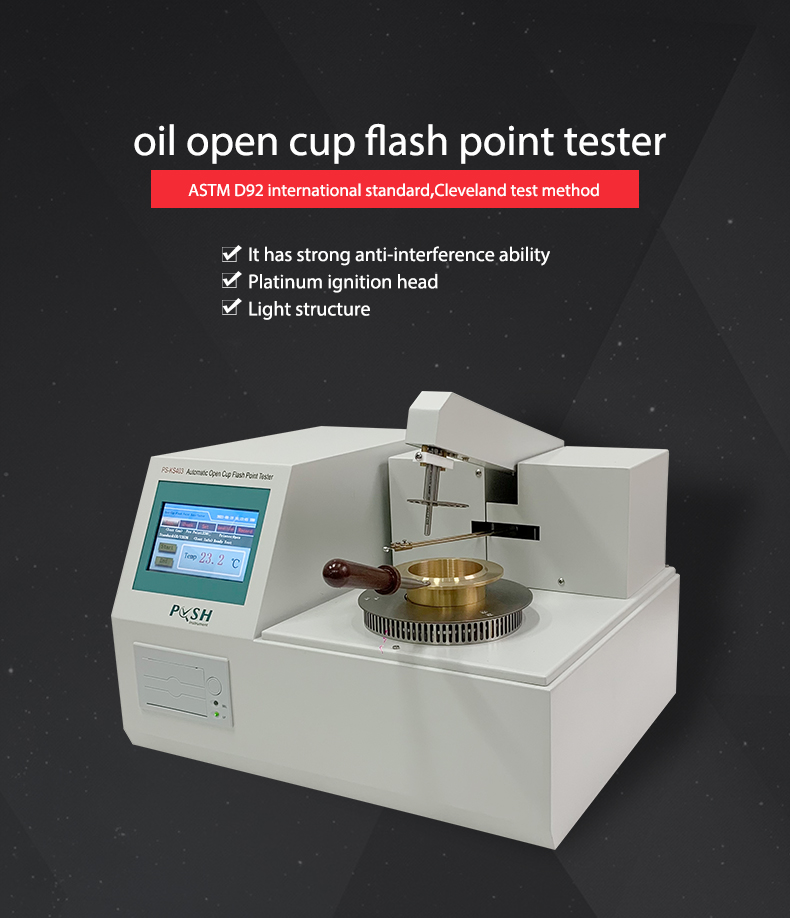 Push Smart Cleveland Flash Point Apparatus Open Cup Tester Astm D92 ...