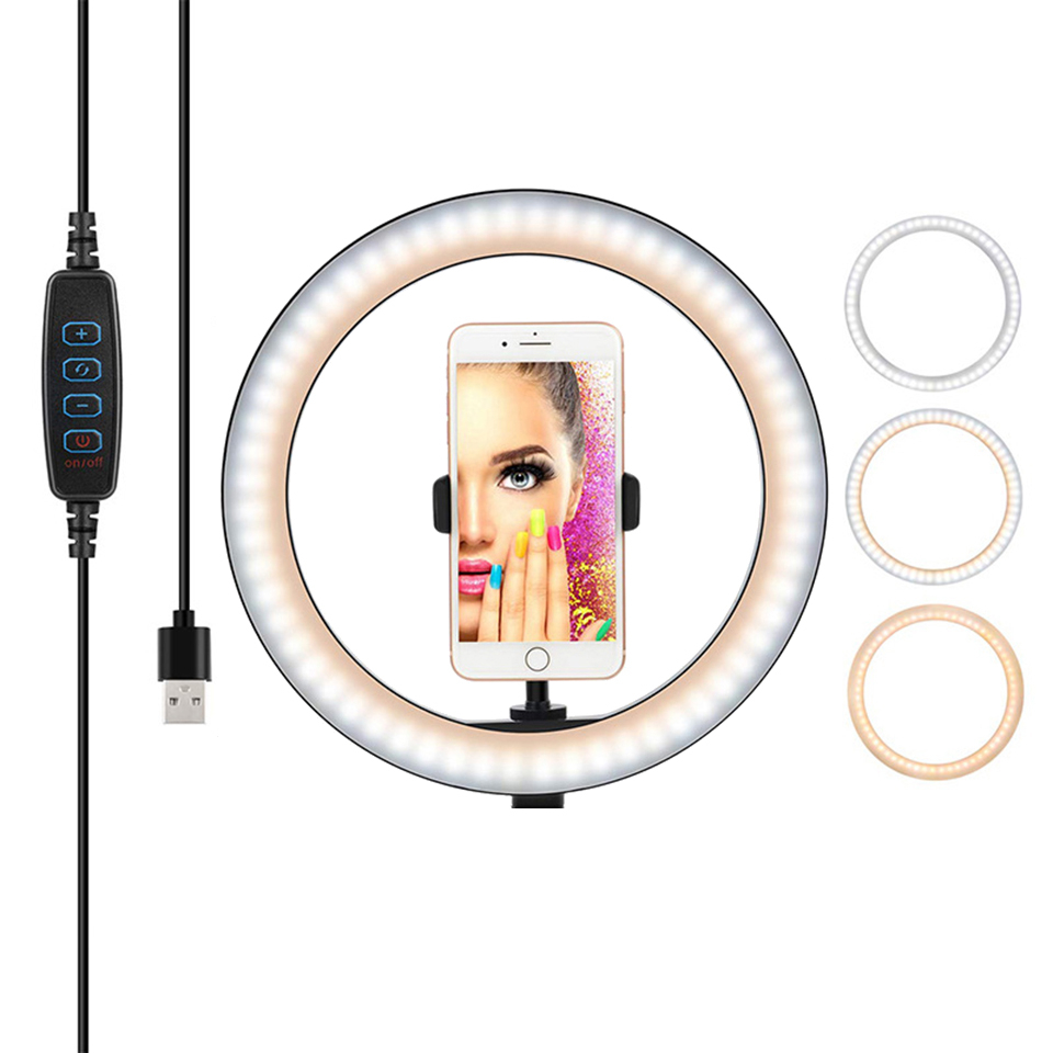 Youtube Shooting Vlog Selfie Circular Photo Ring Light Led Photographic ...
