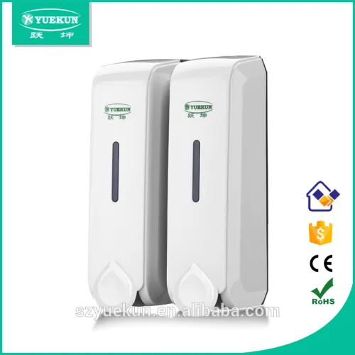700 Ml Wall Mounted Dual Soap Dispenser / Hang On Wall Abs Plastic Hand ...