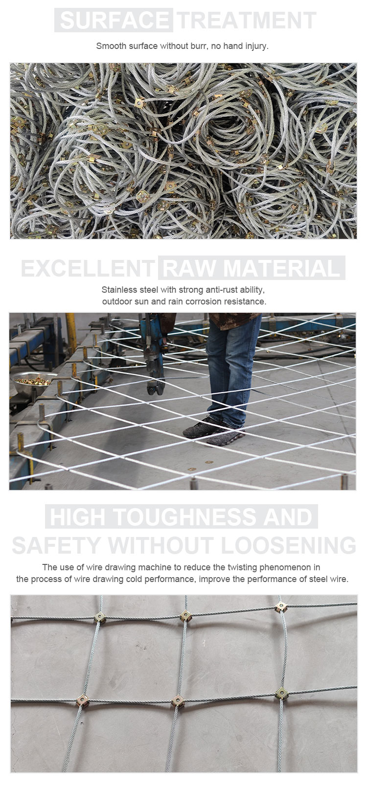 Flexible Metal Mesh For Rockfall Protection In Slope Safety Systems ...