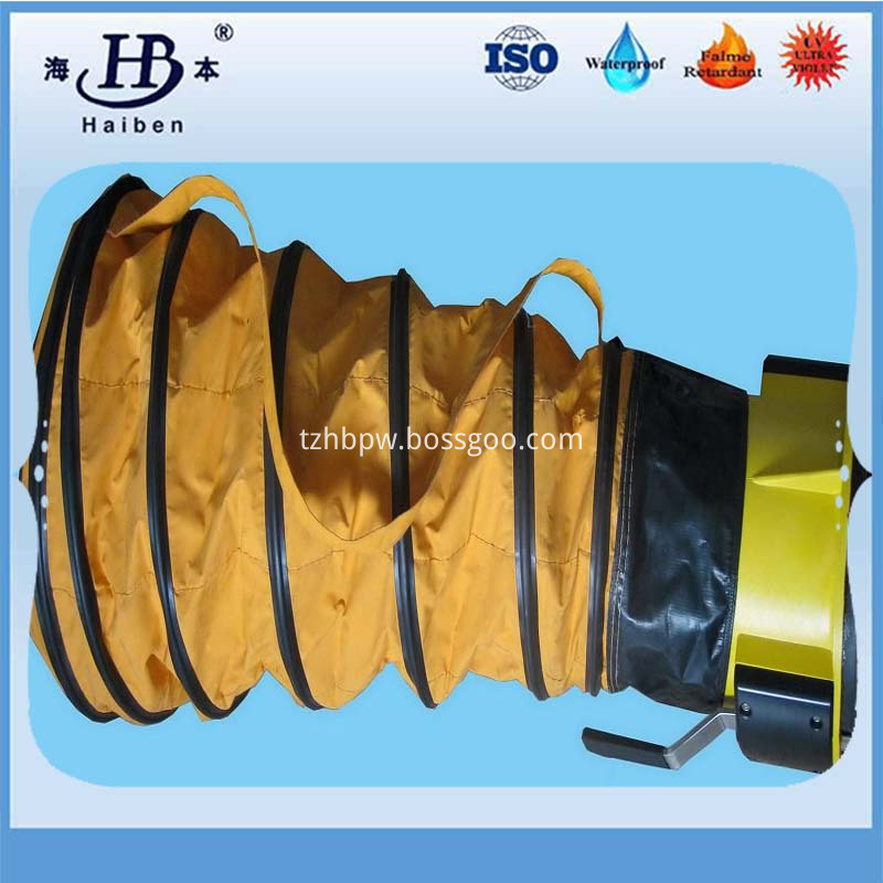 Pvc Coated Plastic Fabric Air Ventilation Flexible Duct, High Quality ...