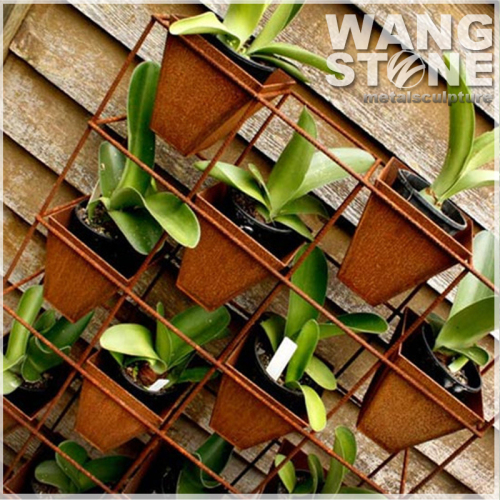 Corten Steel Rusted Outdoor Metal Flower Pot, High Quality Corten Steel ...