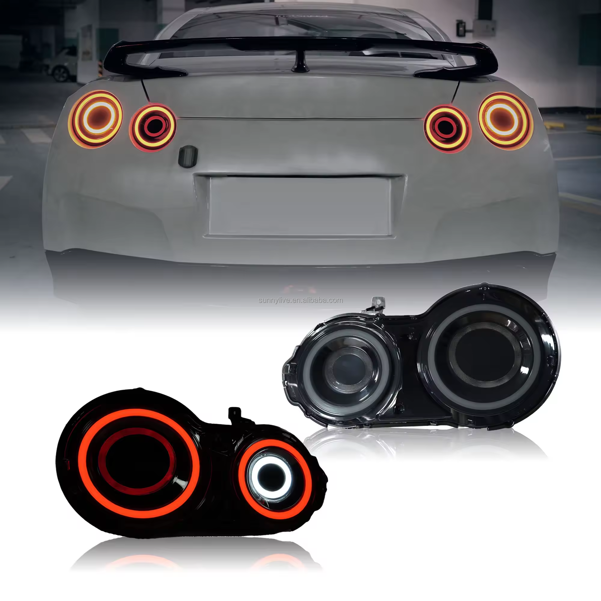 Nissan Gt-r R35 Gtr R35 Led Tail Lamp - Black Housing, High Quality ...