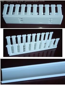 White Rigid Pvc Cable Duct , Corrosion Resistance Without Hole, High ...