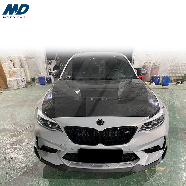Cs Style Carbon Fiber Hood Compatible With 2016-2019 Bmw F22 F87 M2 M2c ...