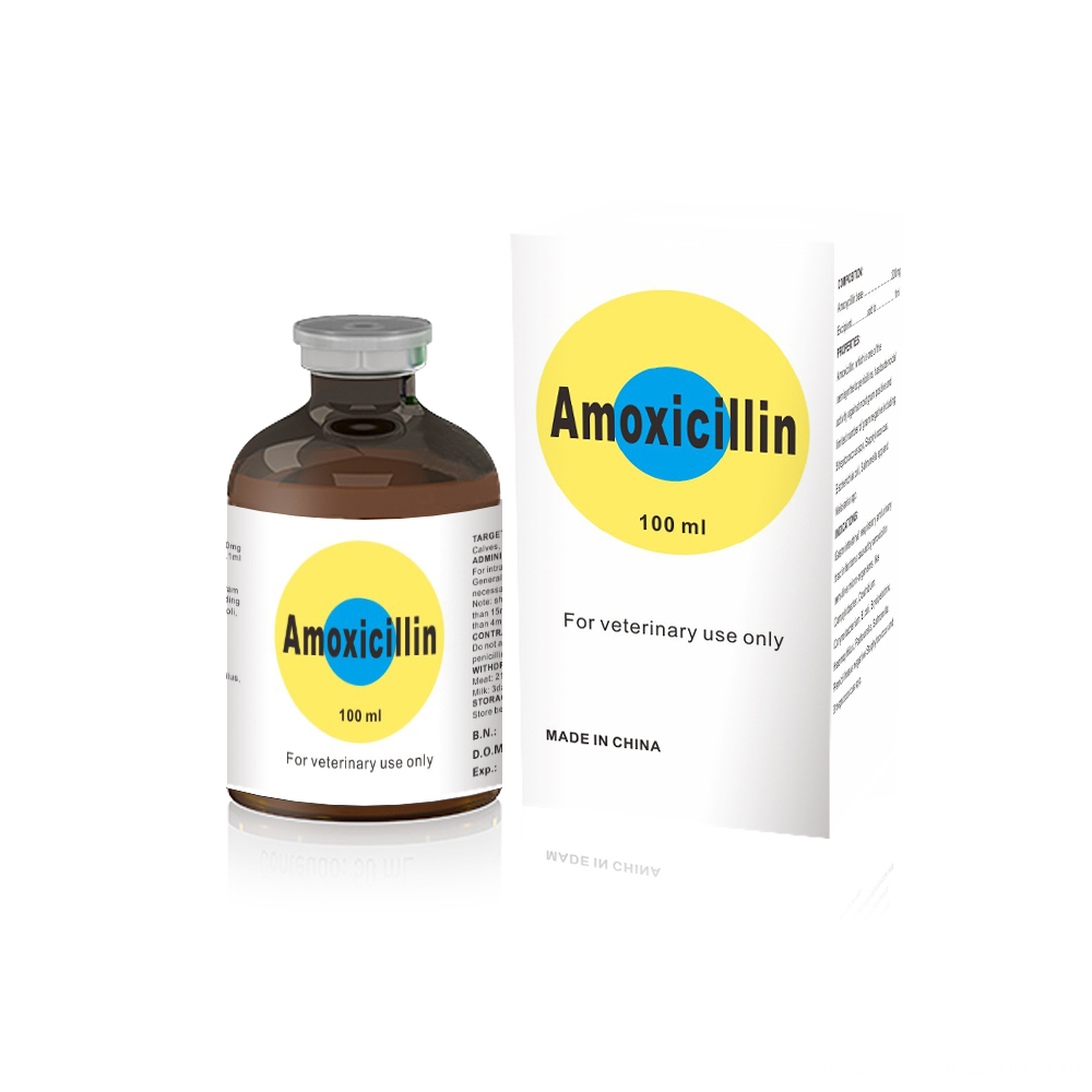 Amoxicillin สัตวแพทย์ Antibacterial ฉีด 10% คุณภาพสูง Amoxicillin ...