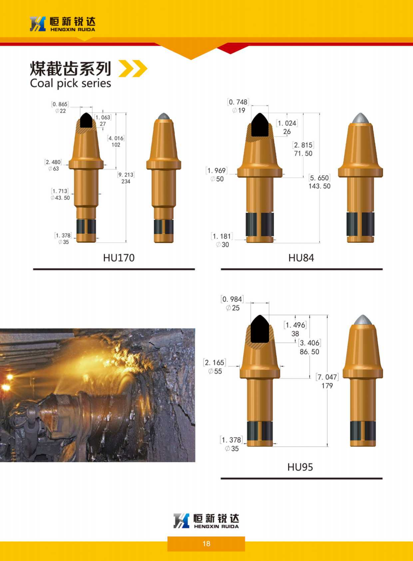 U47hd Kennametal Coal Mining Continuous Miner Bits, High Quality U47hd ...