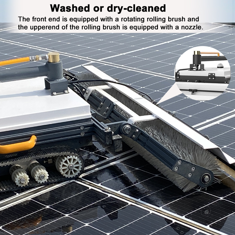 Pv Solar Module Panel Cleaning Robot, High Quality Pv Solar Module ...