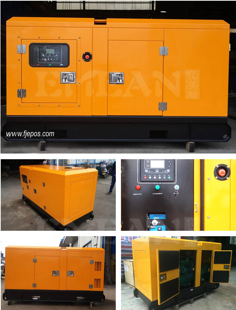 Silent Diesel Generator Set: 12.5/15/16/19/20 Kw/kva Electric Generator ...