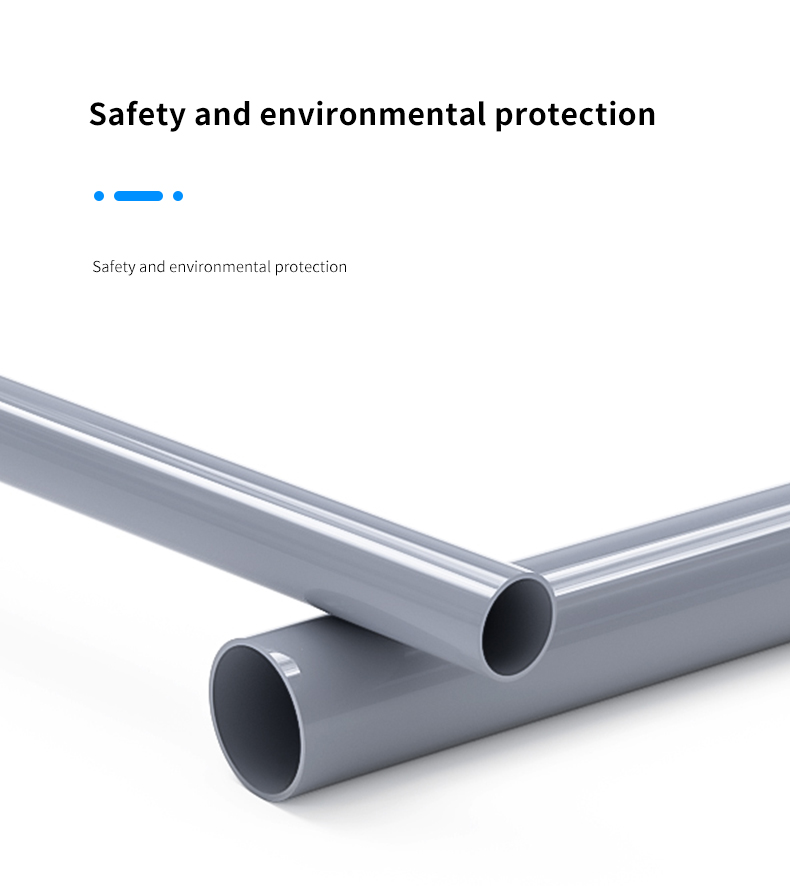 Din Upvc Gray Plastic Water Supply Pipes & Tubes, High Quality Din Upvc ...