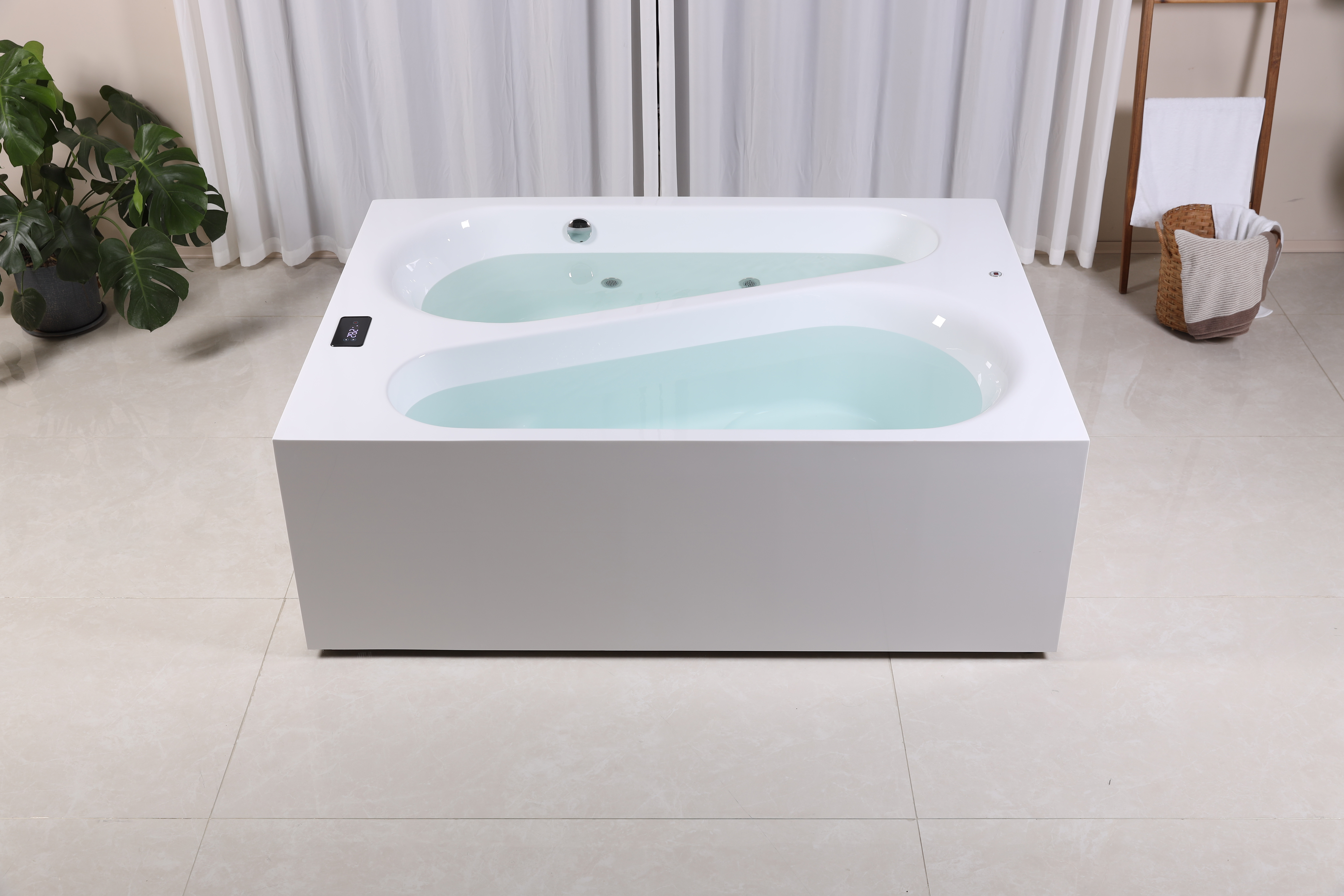 Acrylic Freestanding Rectangular Ice Bath Plunge Pool With Chiller ...