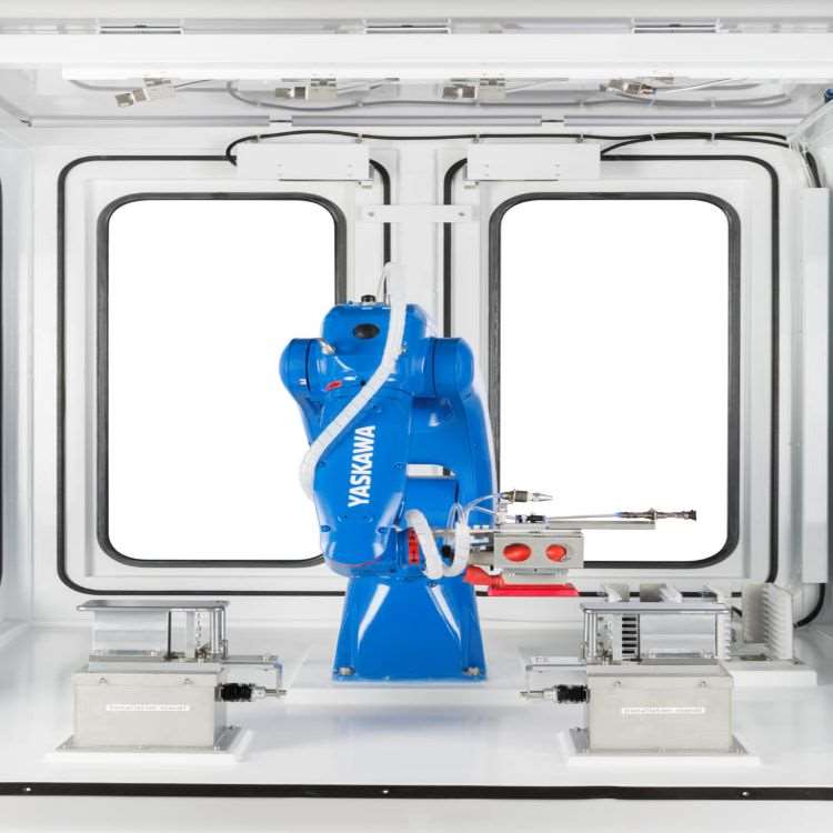 Motoman Gp8 Industrial Robotic Arm With Cngbs Guide Rail And Gripper ...