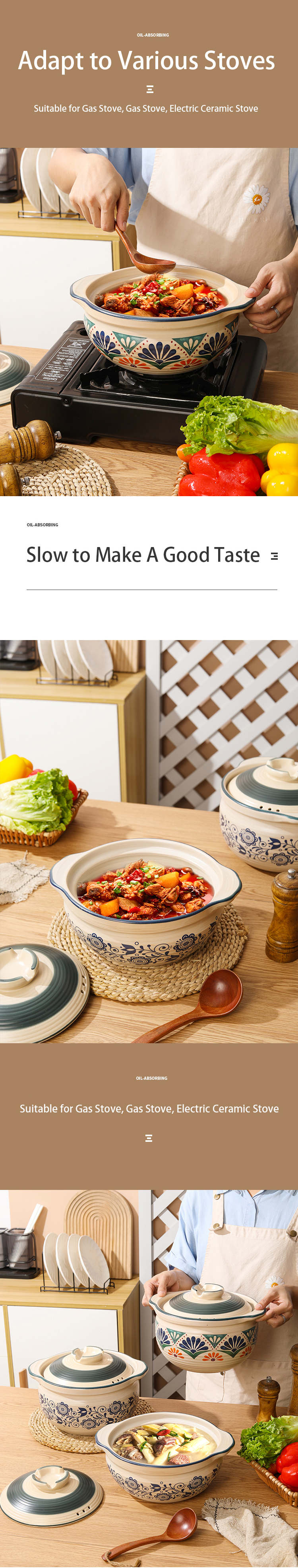 Wholesale Used Cooking Hot Pot Cookware Sets With Ceramic Casseroles ...