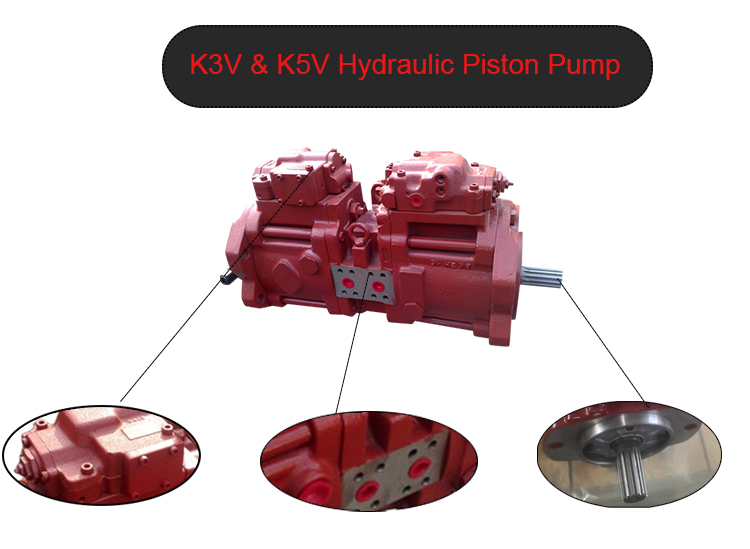 K3v K5v Excavator Hydraulic Main Pump, High Quality K3v K5v Excavator ...